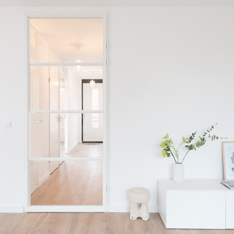 CanDo Hartford Wit Blank glas binnendeuren | Voordeeldeuren